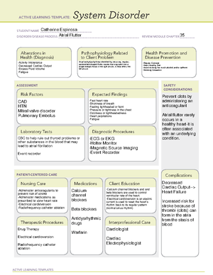 Myocardial Infarction (MI) System Disorder - ACTIVE LEARNING TEMPLATES ...