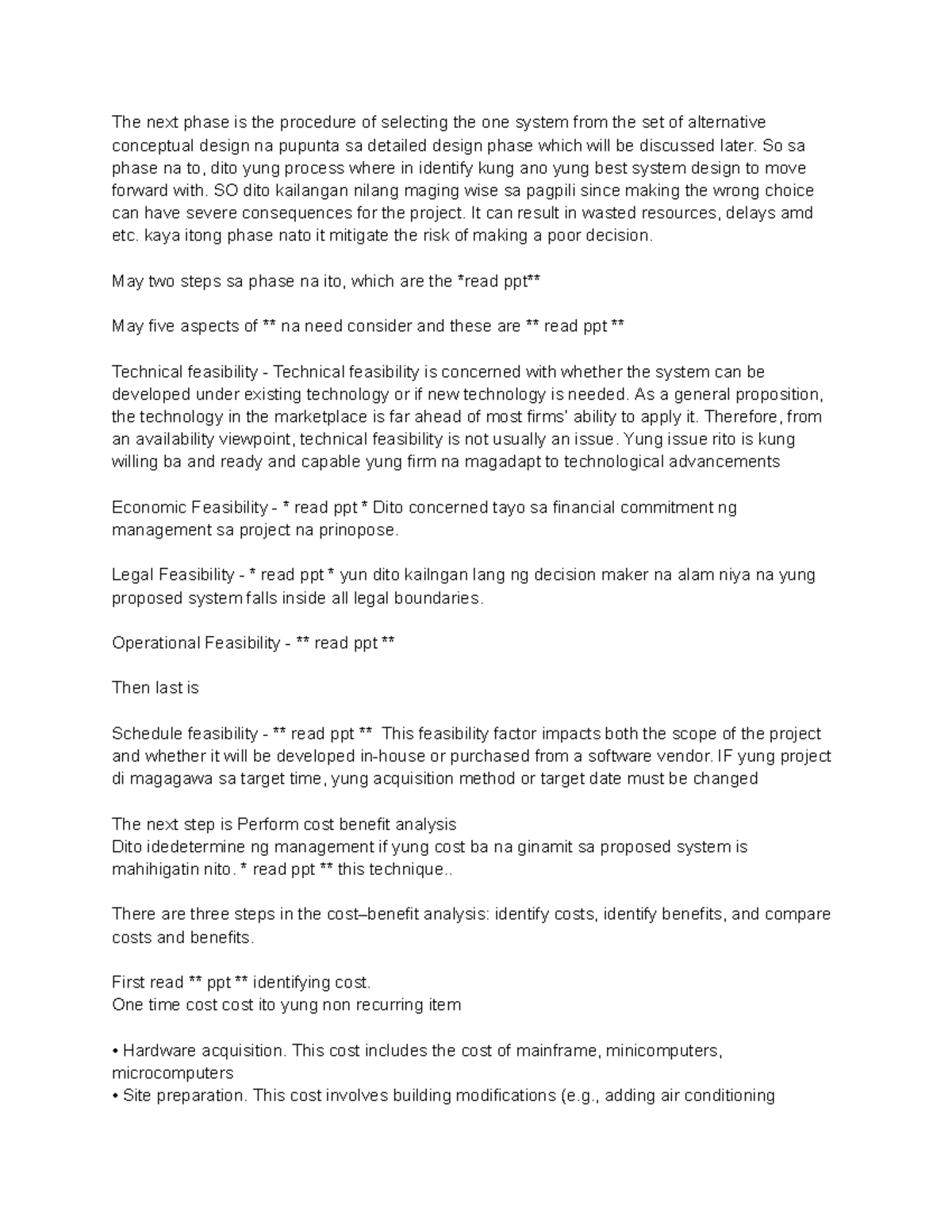 Script Cis The Next Phase Is The Procedure Of Selecting The One System From The Set Of