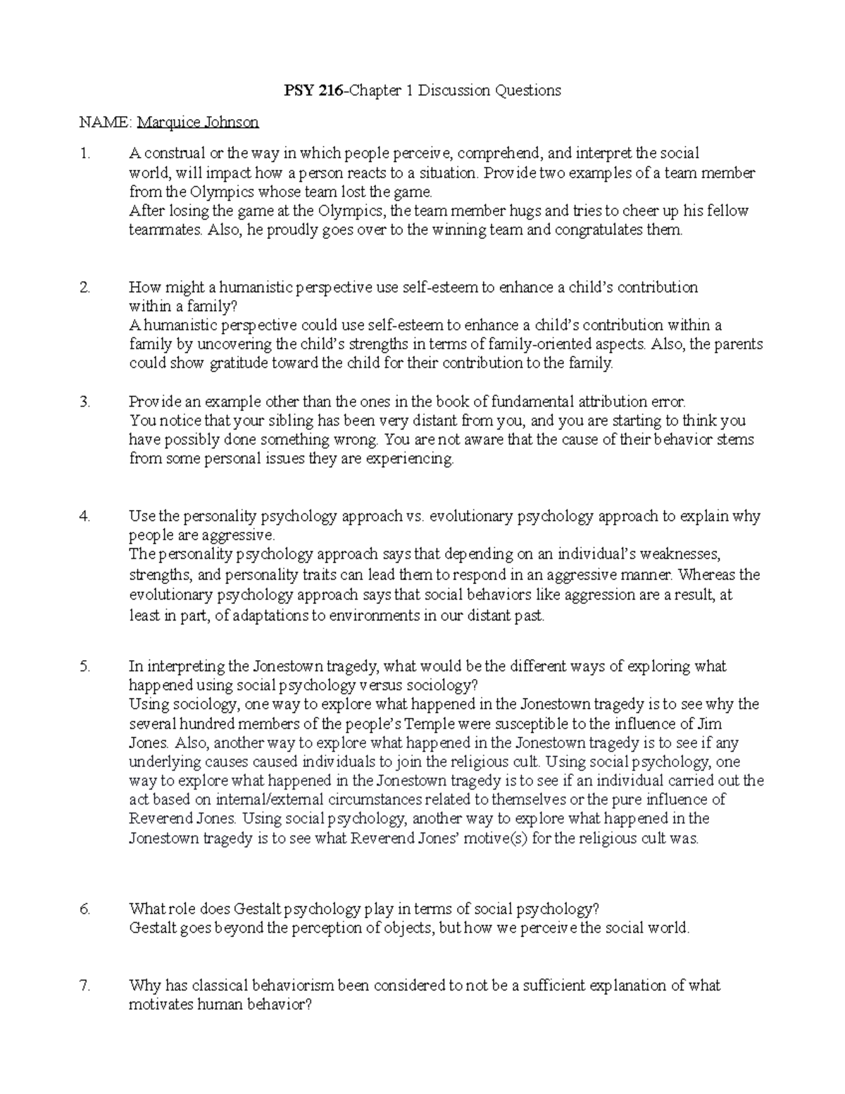 PSY 216 Chapter 1 Questions - PSY 216-Chapter 1 Discussion Questions ...