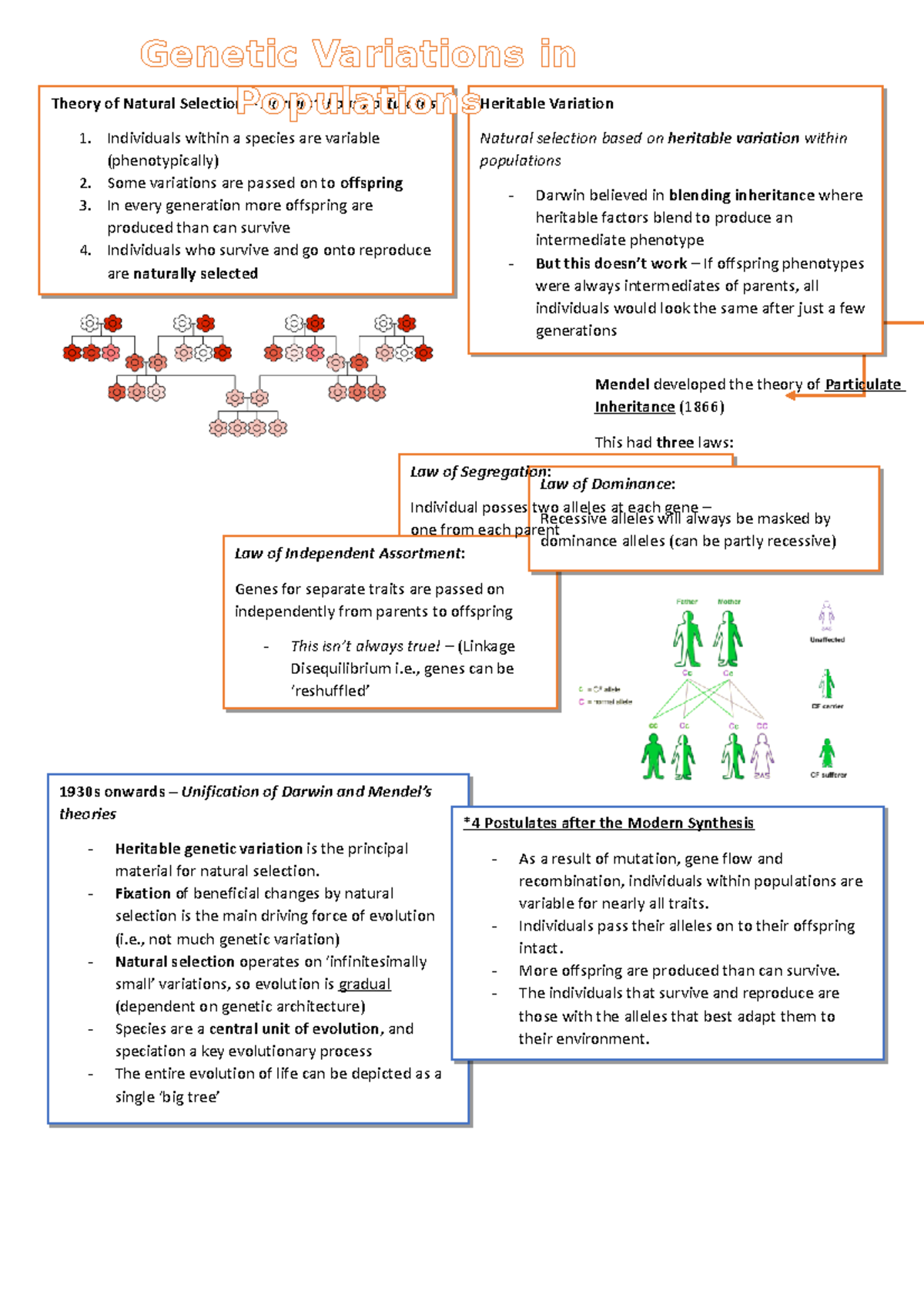 Genetic Variations in Populations - Heritable Variation Natural ...