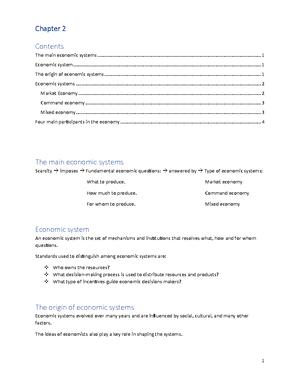 Chapter 1 - Summary Quantitative Methids - Contents Concept of the time ...