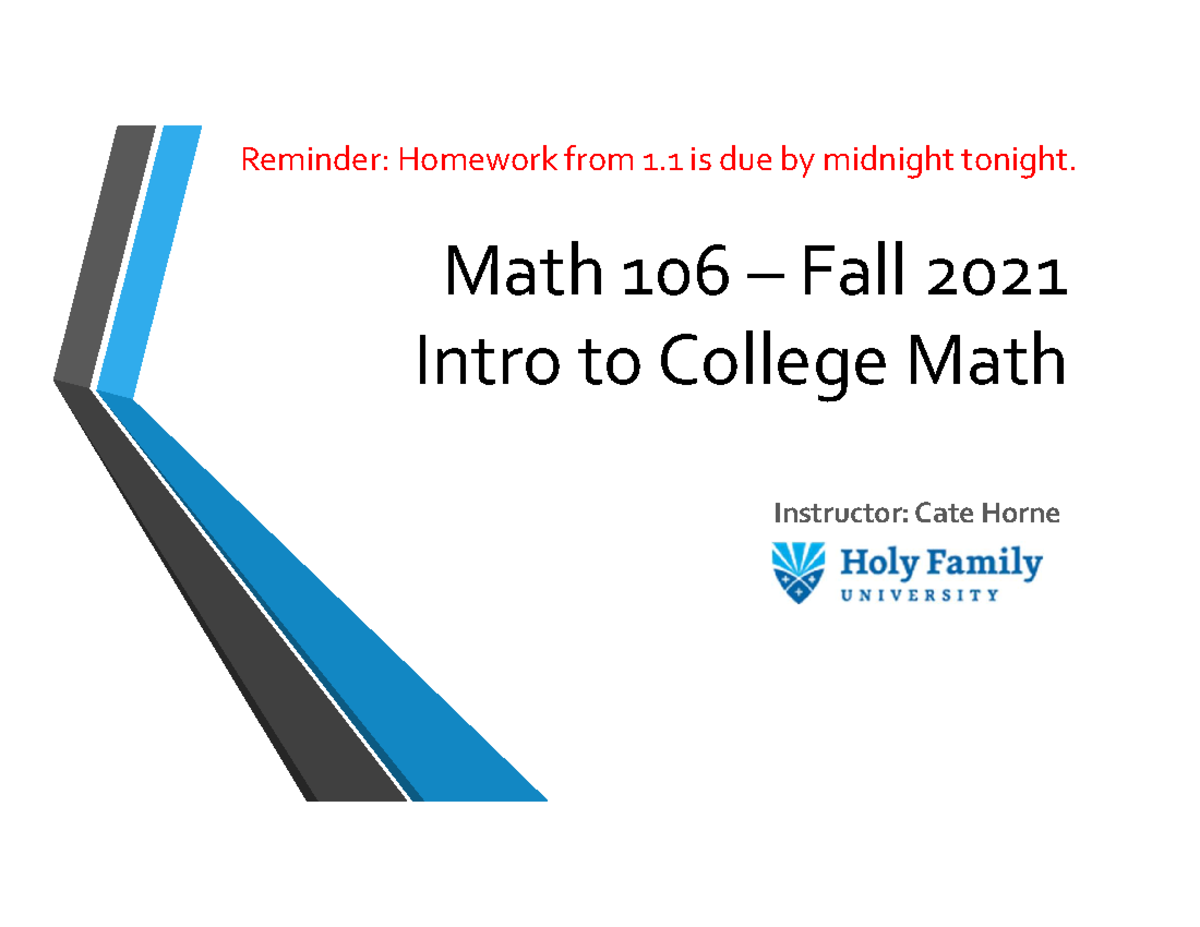 7 Math 106 Section 1 2 Notes - Math 106 - Math 106 – Fall 2021 Intro to ...