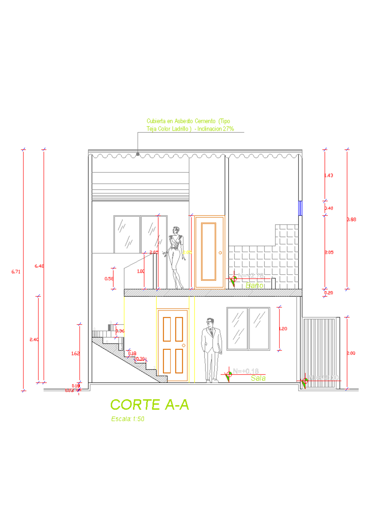 Corte A-A - Ejke - Procesos para Ingeniería - 7 6 5 4 3 2 1 8 9 ...