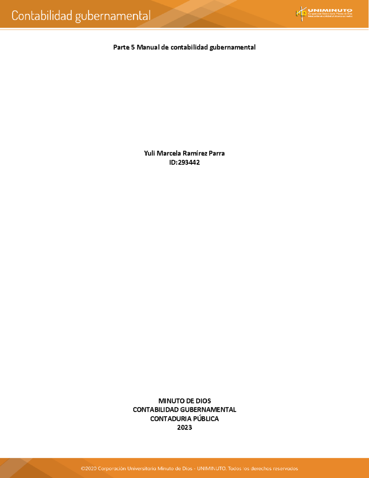 Actividad 6 - APUNTES - Parte 5 Manual de contabilidad gubernamental ...