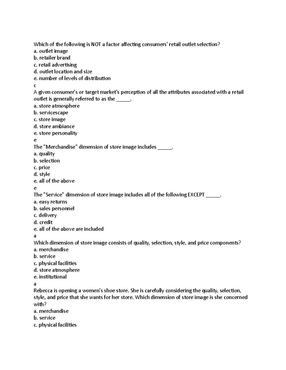 Which of the following is NOT a factor affecting consumers - outlet ...