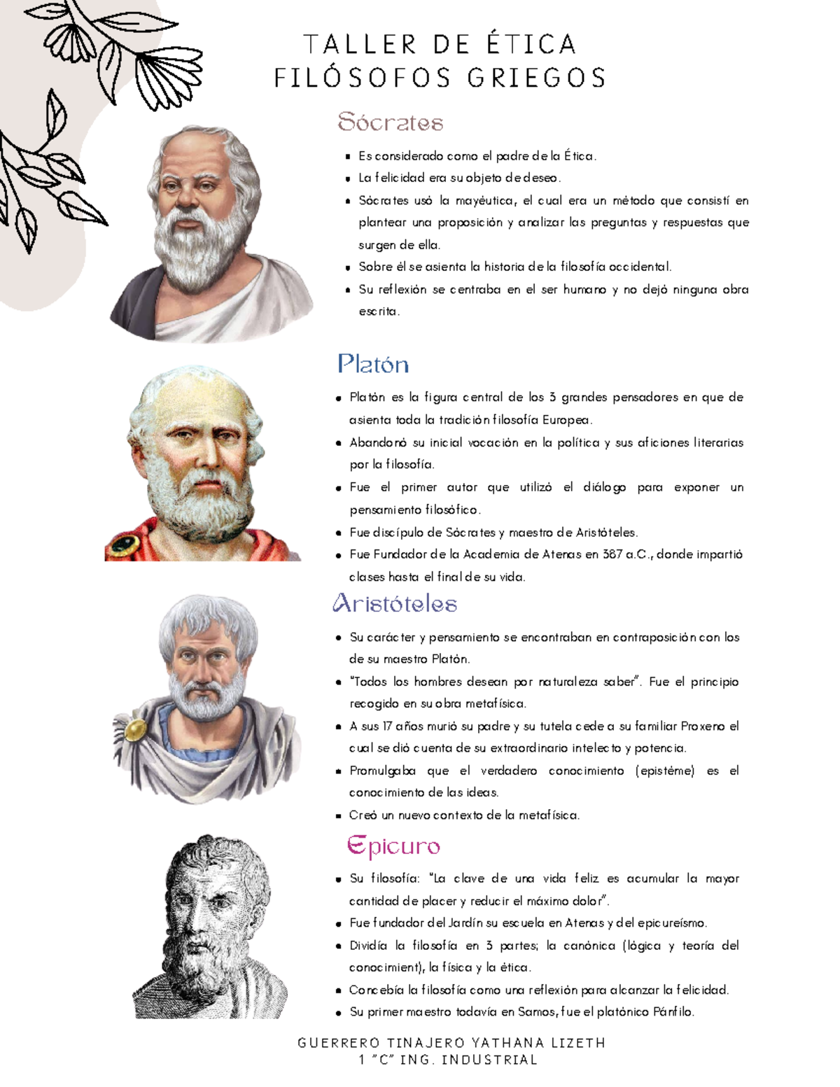Filosofos Griegos - NUMEROS REALES MATEMATICAS Y LINEA DEL TIEMpo - T A ...