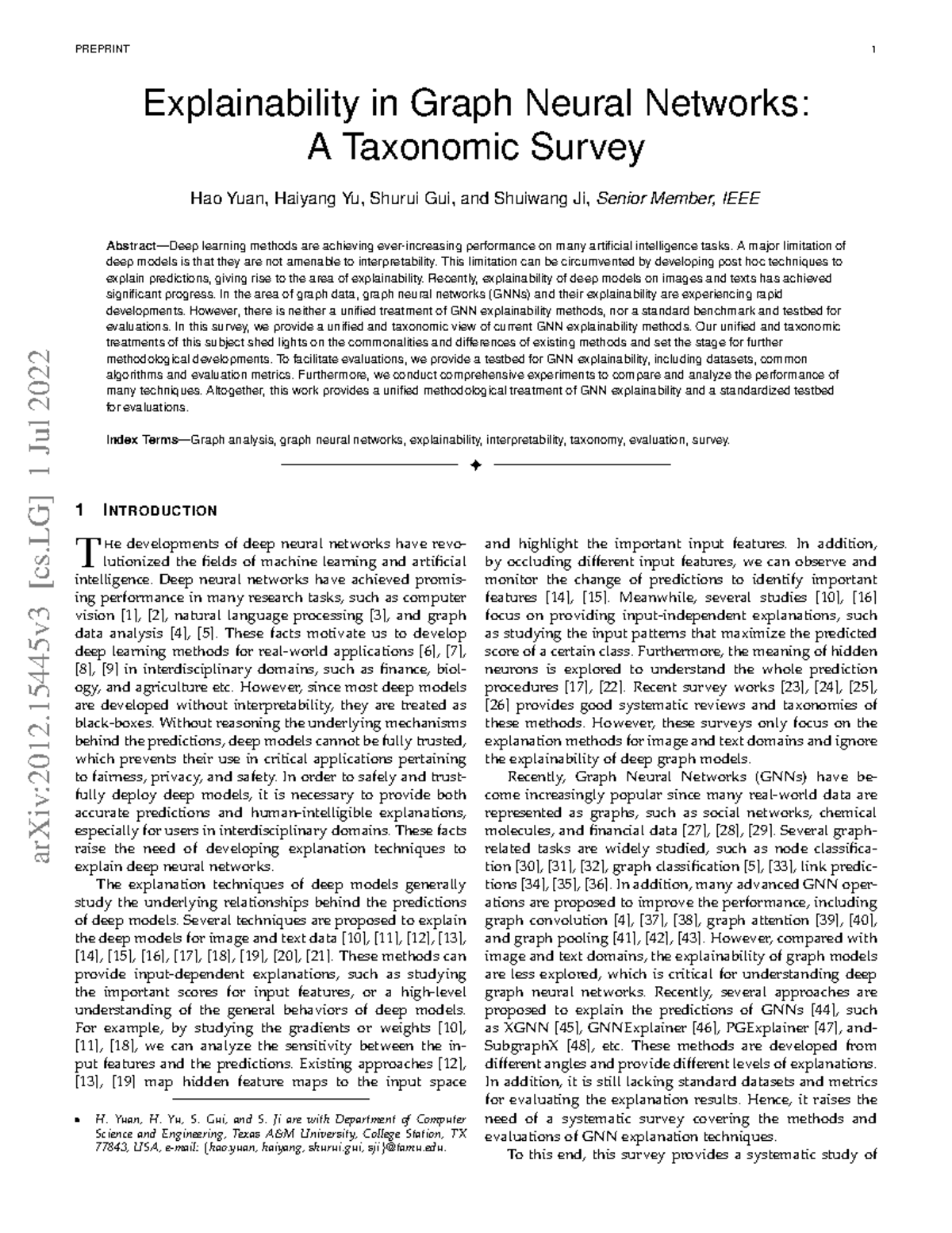 GNN notes basics - Explainability in Graph Neural Networks: A Taxonomic ...
