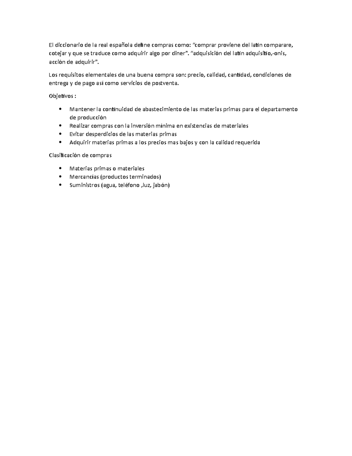 Compras - El diccionario de la real española define compras como ...