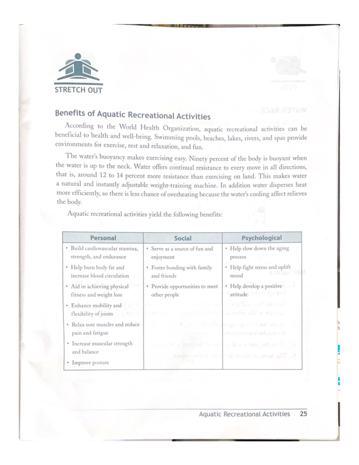 Aquatics - Physical Education - Studocu