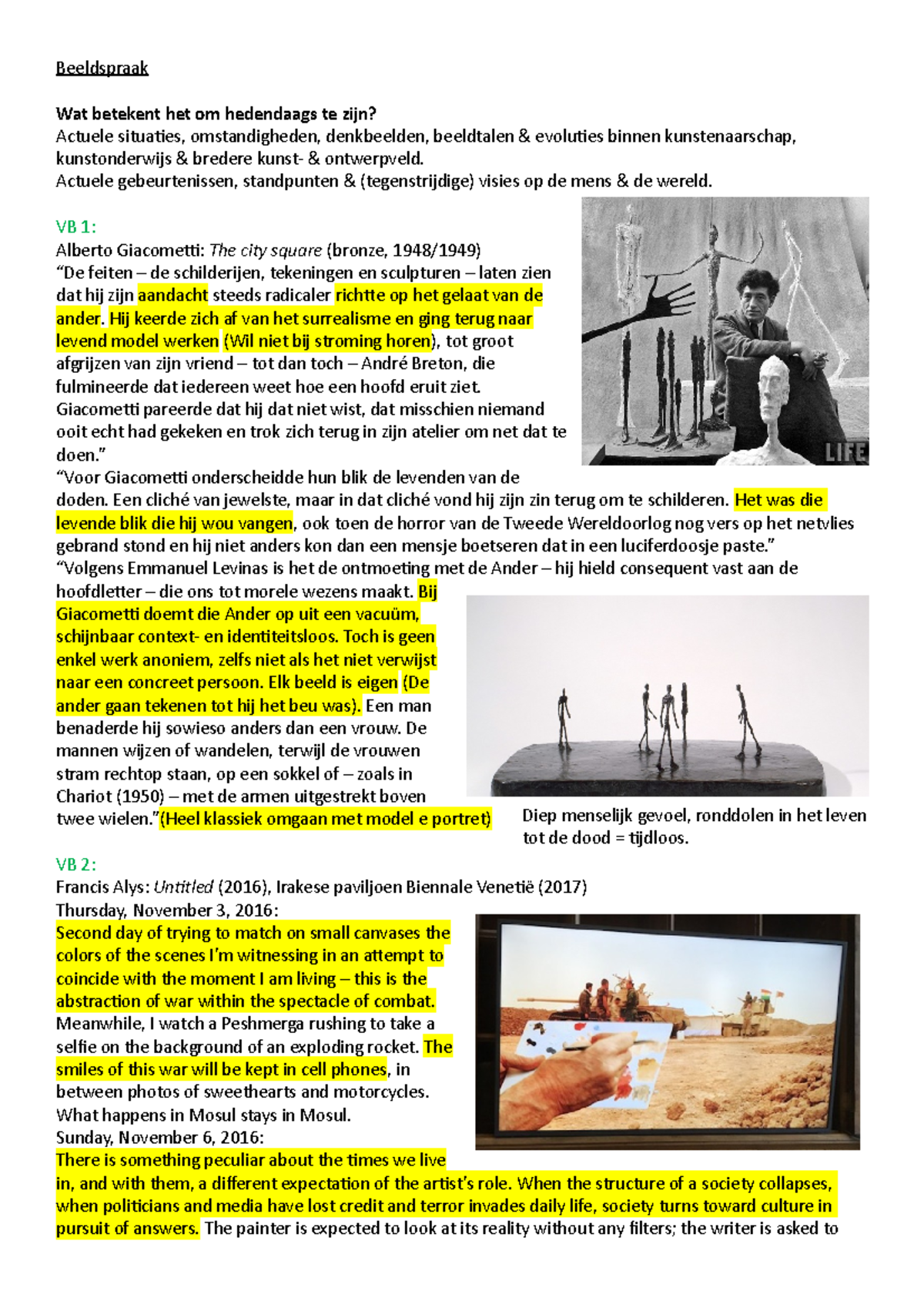 Beeldspraak samenvatting - Beeldspraak Wat betekent het om hedendaags ...