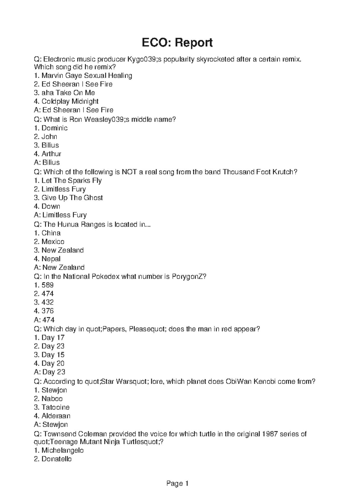 ECO320-Problem-8 - ECO320- ECO: Report Q: Electronic music producer ...