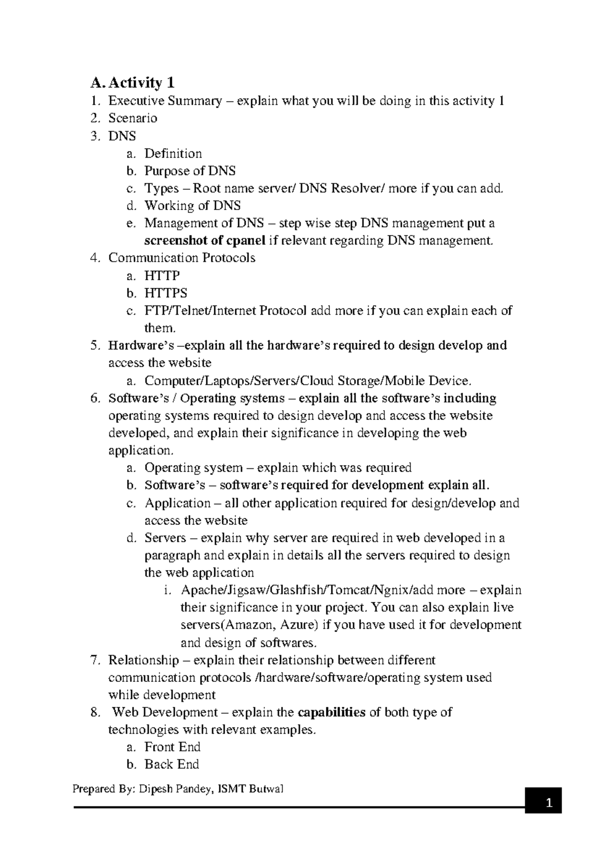 Website Guidliness 2023A A1 A2 - Prepared By: Dipesh Pandey, ISMT ...