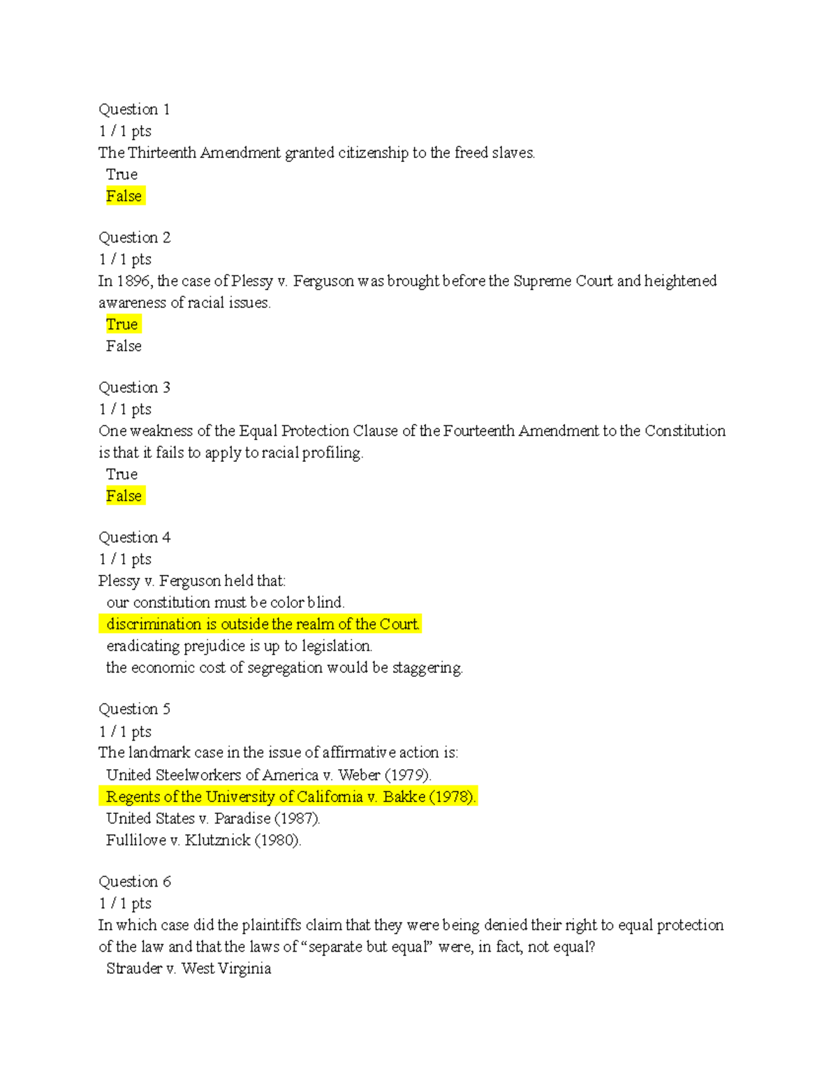 Chapter 4 Mini Homework Set - Question 1 1 / 1 pts The Thirteenth ...