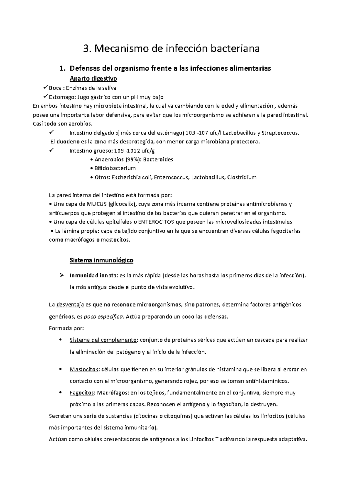 3.1 infección bacteriana - 3. Mecanismo de infección bacteriana 1 ...