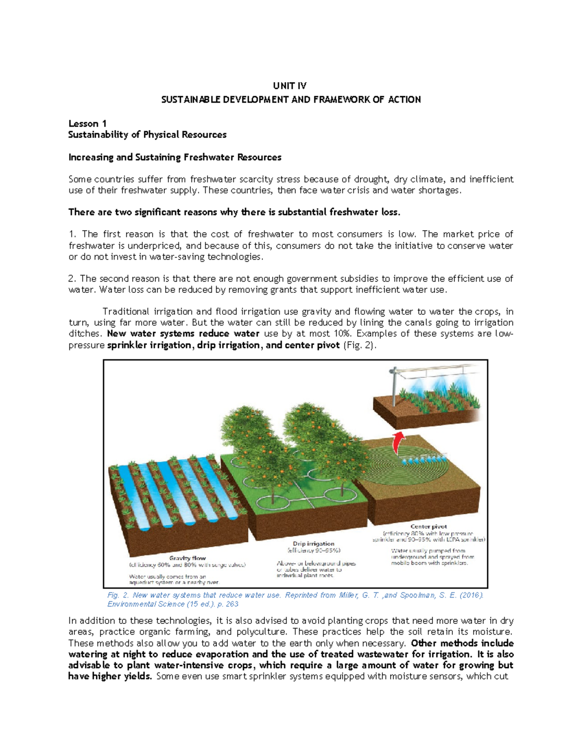 New Lesson 1- 2 Unit-4-Summary - UNIT IV SUSTAINABLE DEVELOPMENT AND ...