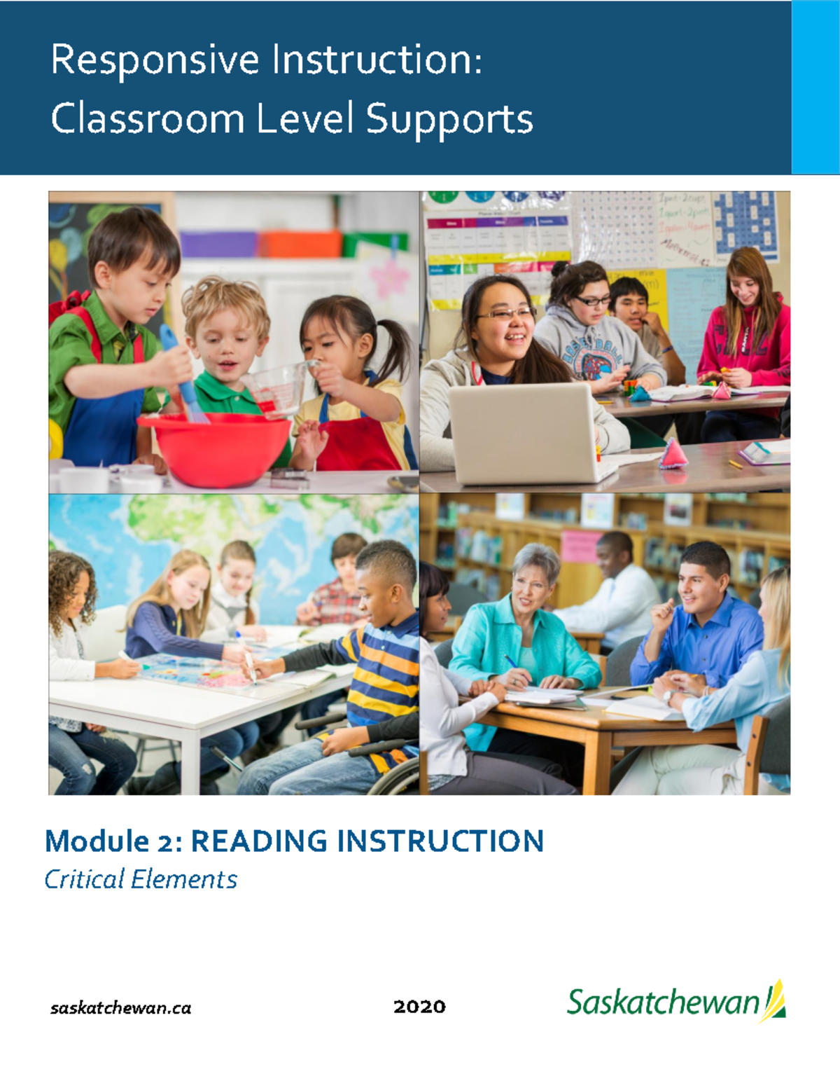 Module 2 Reading Instruction - Critical Elements - saskatchewan 2020 ...