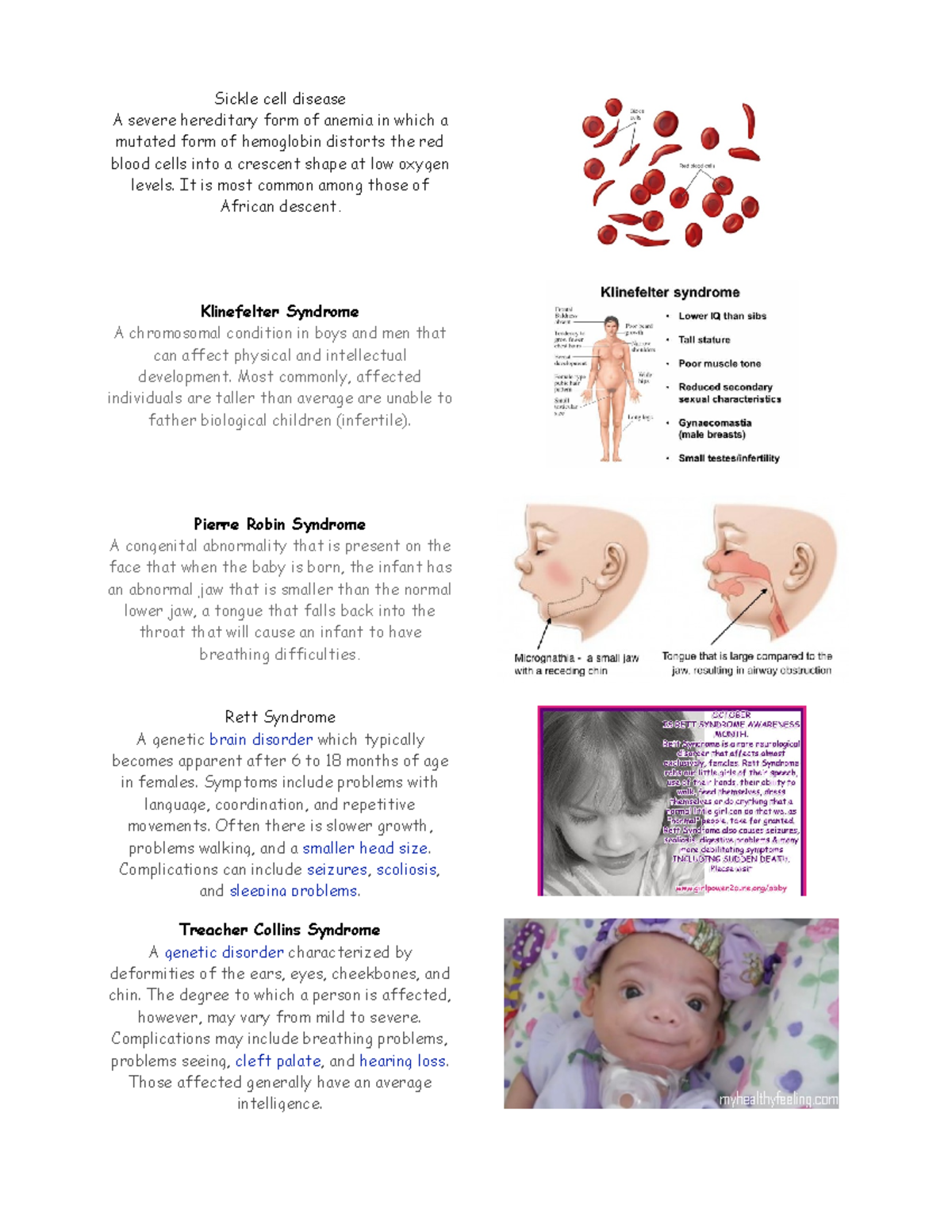 Sickle cell disease - NUR 1025C - Health-Illness Concepts Across the ...