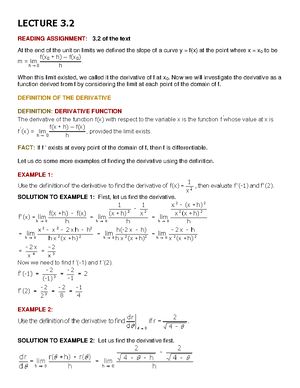 Lecture 33 - ertert - LECTURE 3. READING ASSIGNMENT: 3 of the text Now ...