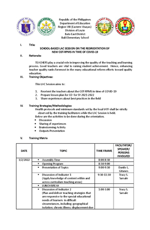 ACR Reading Month 2022 - ACCOMPLISHMENT REPORT - Republic of the ...