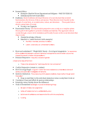 Soci- What Are Society and Culture - SOCI 1301 - CTC - Studocu