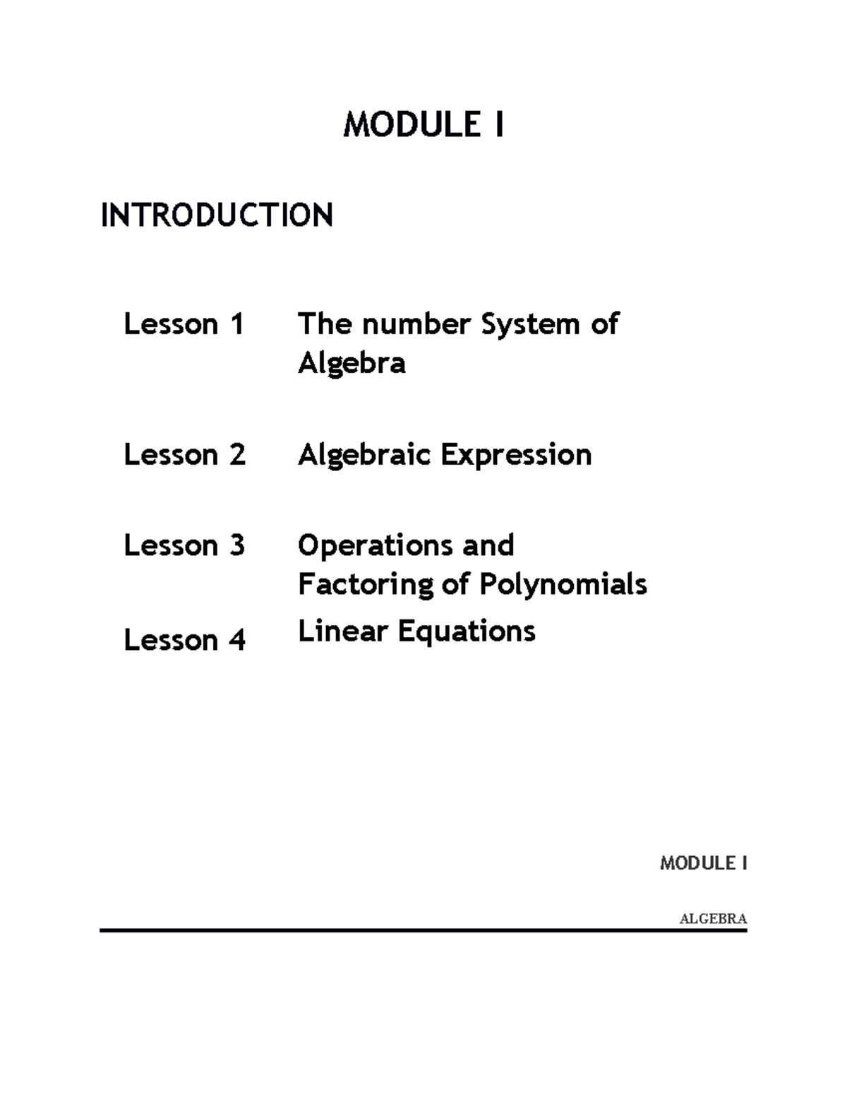 Module I-Lesson 1 (GEEC 107) - MODULE I INTRODUCTION Lesson 1 The ...