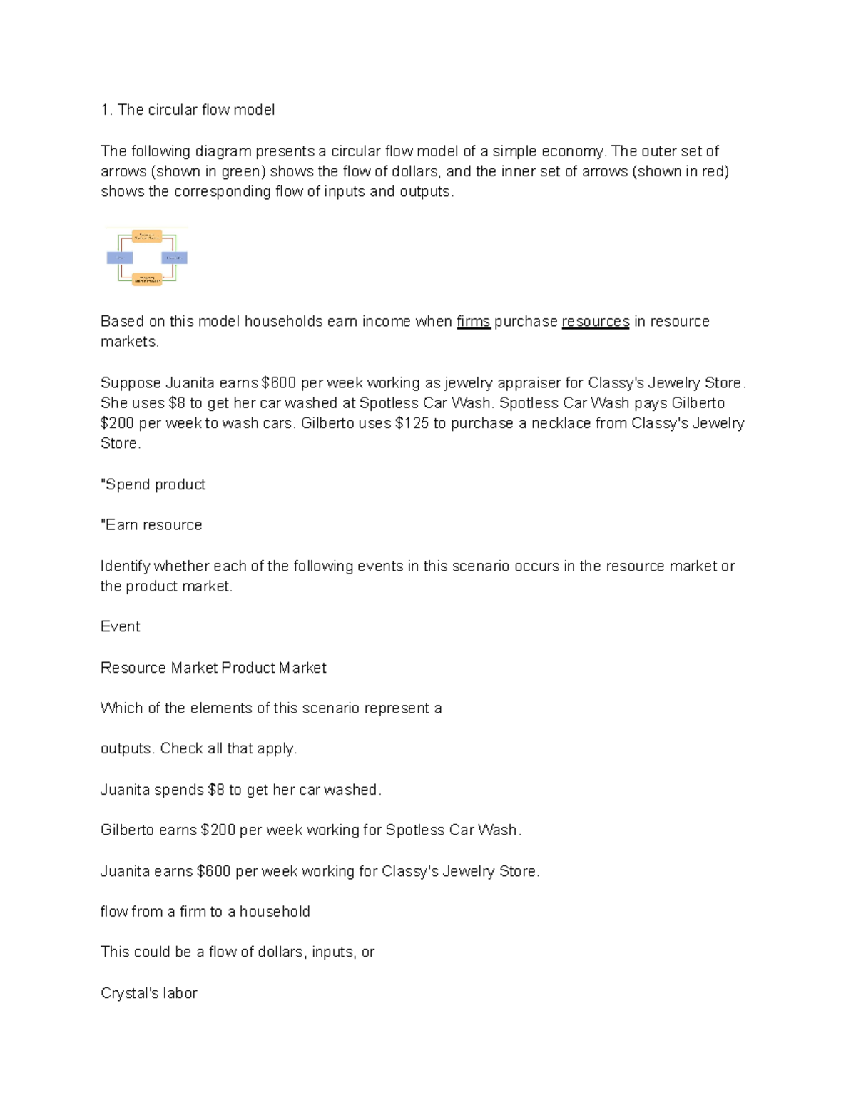 L-3 principles of Economics- Macro - The circular flow model The ...