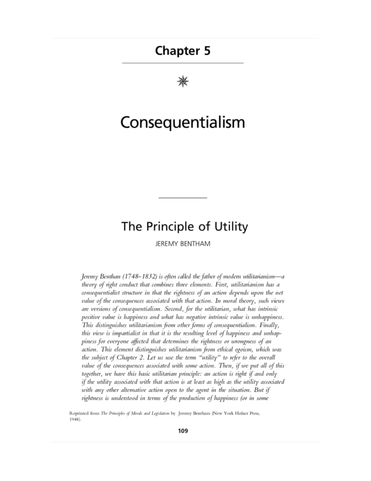 Consequentialism Reading for Sept 12 - PSY 111 - Studocu