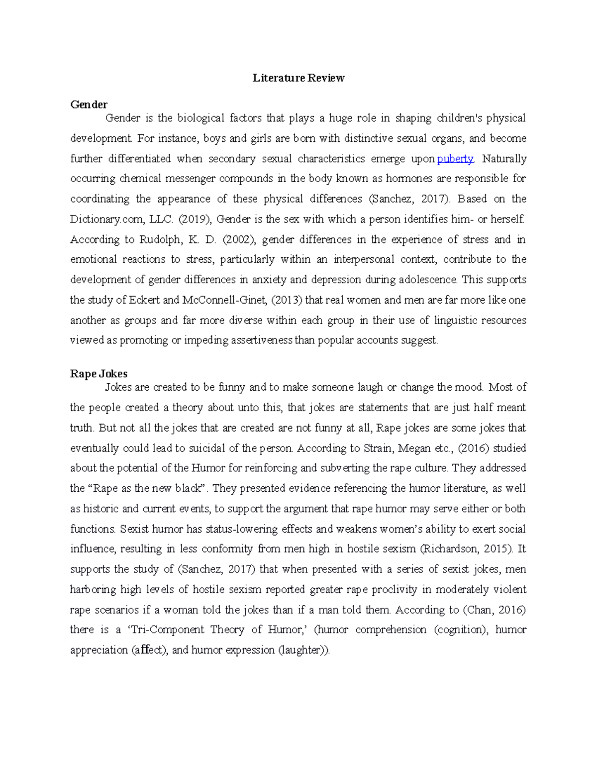 RRL Discussion - nos os os so sos osjodjd d odjd od dod - Literature ...