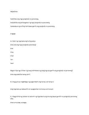 5E's SEMI- Detailed Lesson PLAN IN Science IV 3 - 5E's SEMI-DETAILED ...