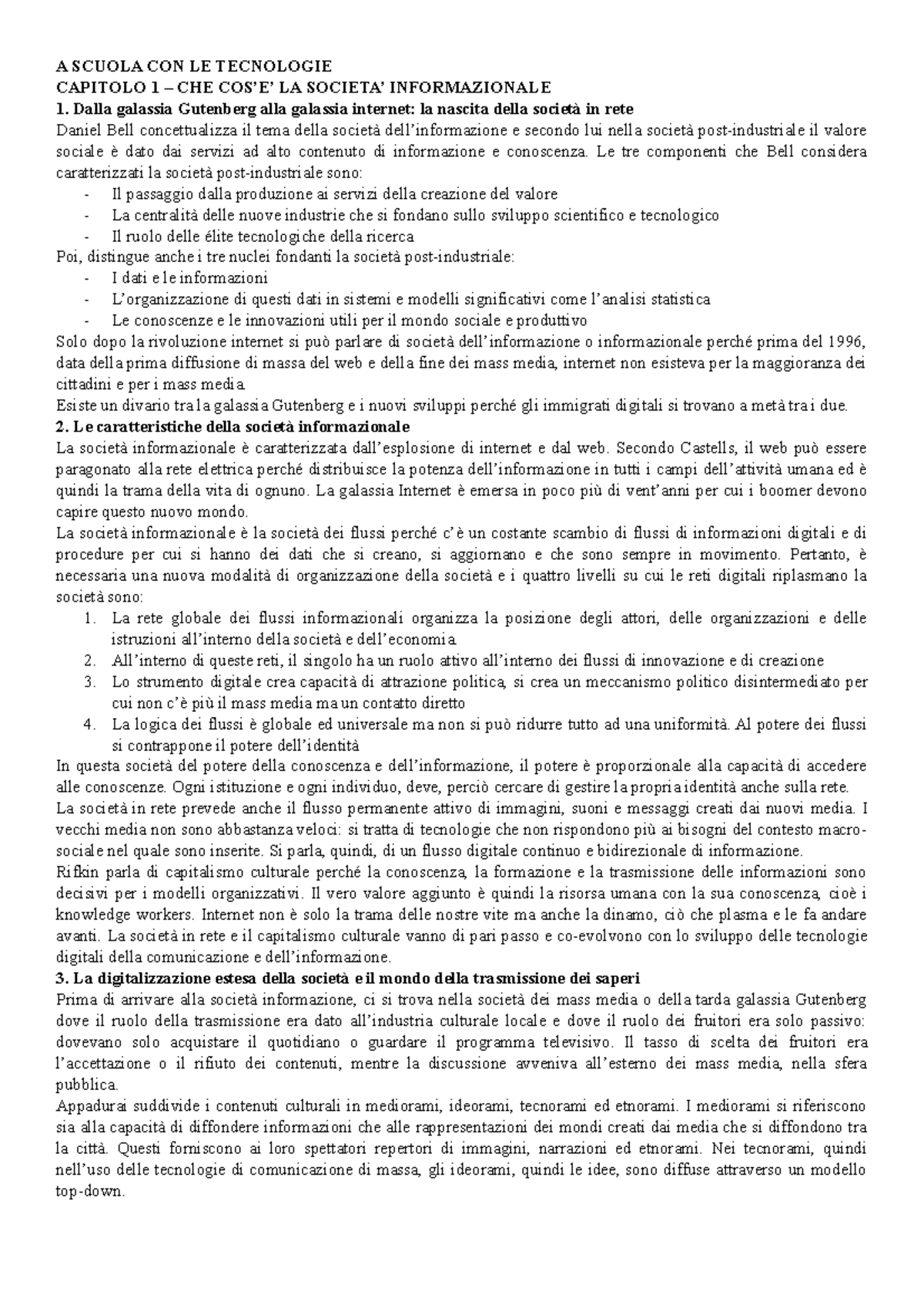 A scuola con le tecnologie - A SCUOLA CON LE TECNOLOGIE CAPITOLO 1 ...