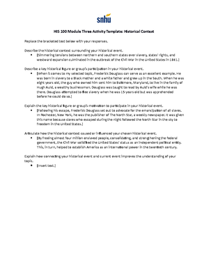 History - Notes - HIS100 - SNHU - Studocu