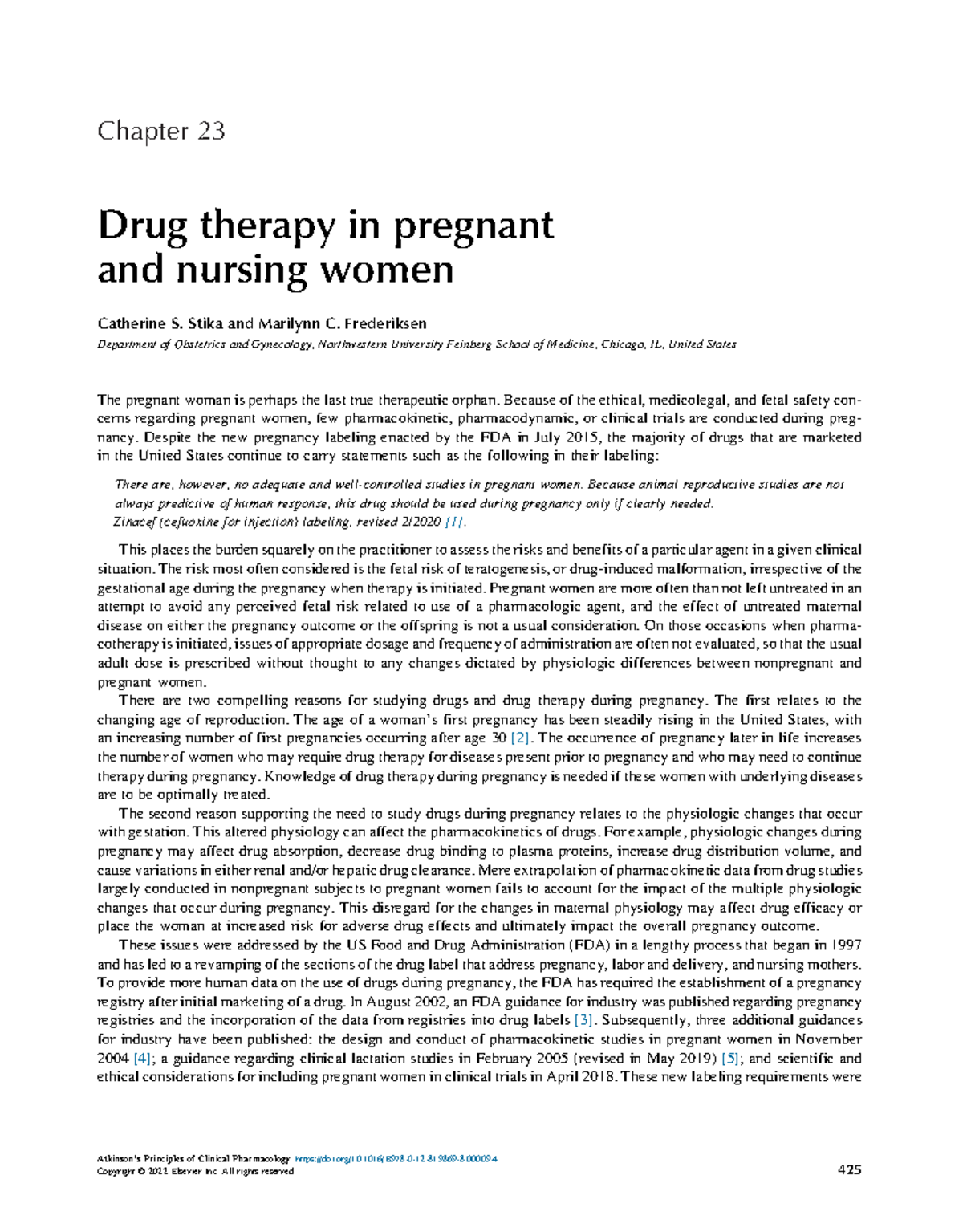 Chapter-23-Drug-therapy-in-pregnant-a 2022 Atkinson-s-Principles-of ...