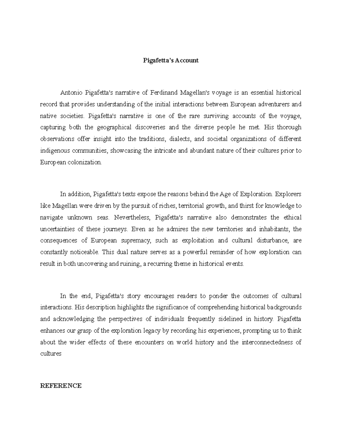 Pigafetta - need a reference - Pigafetta’s Account Antonio Pigafetta's ...