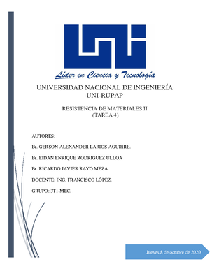 Trabajo 2 - Universidad Nacional de Ingeniería UNI Recinto ...