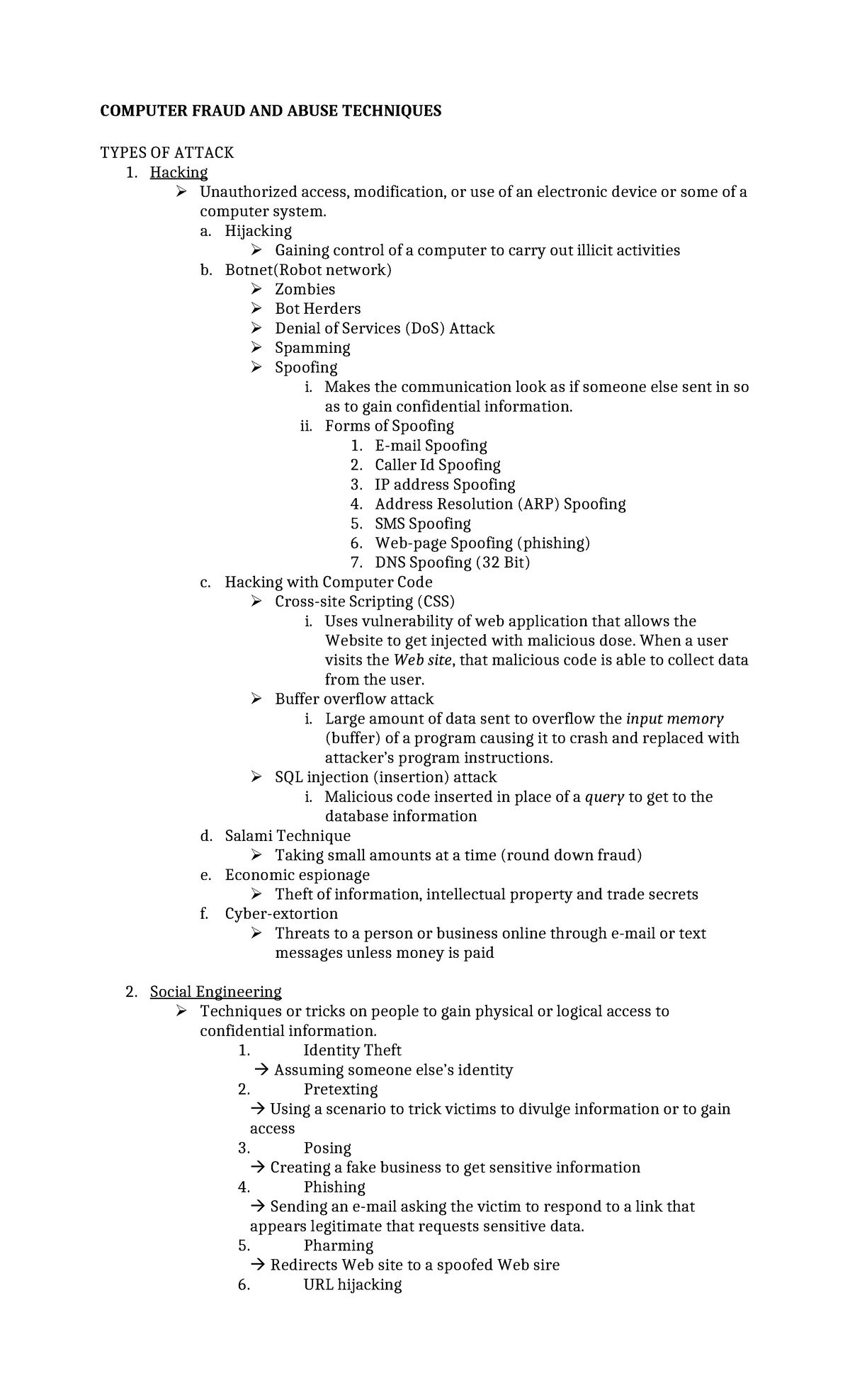 Accounting Information System - COMPUTER FRAUD AND ABUSE TECHNIQUES ...