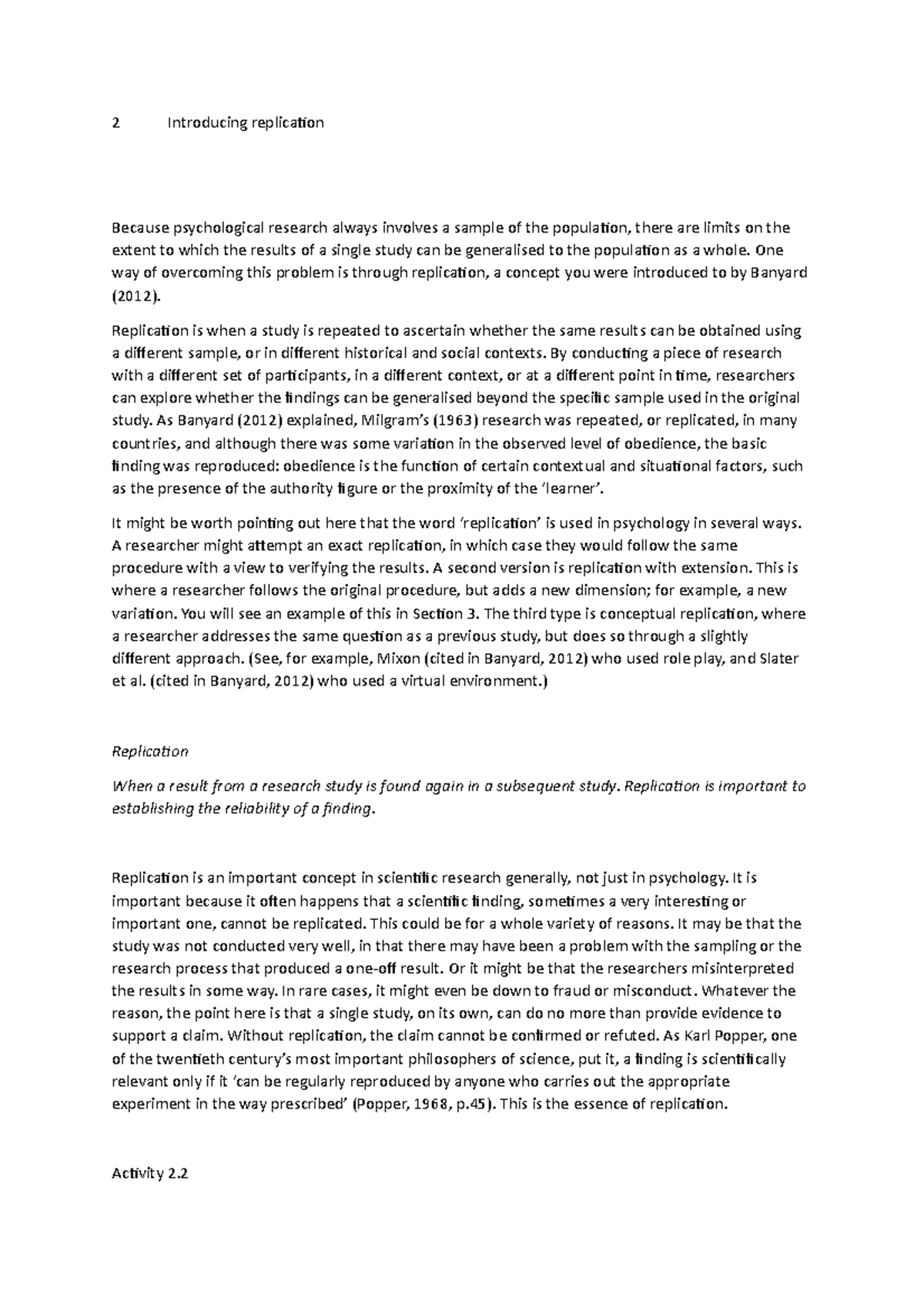 Chapter 2 - 2 - in depth notes on the investigating methods textbook ...