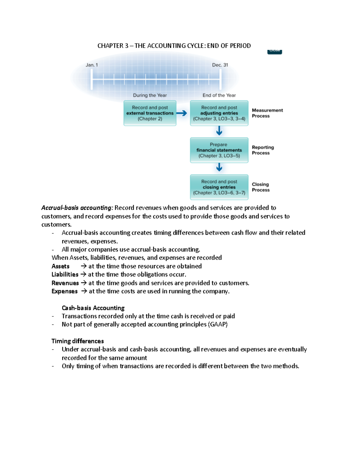 The Accounting Cycle - End of Period - CHAPTER 3 – THE ACCOUNTING CYCLE ...