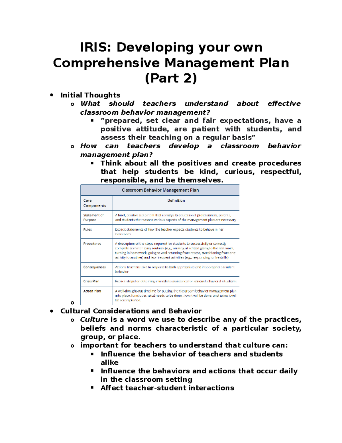 IRIS - Includes Case Study - IRIS: Developing your own Comprehensive ...