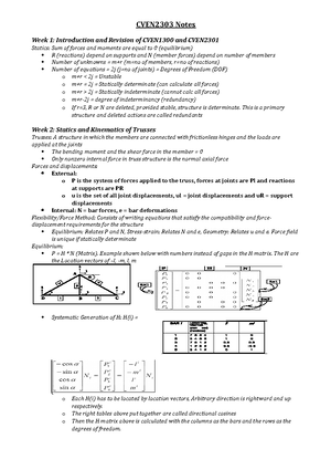Structural Analysis Cheat Sheet - Warning: TT: undefined function: 22 ...