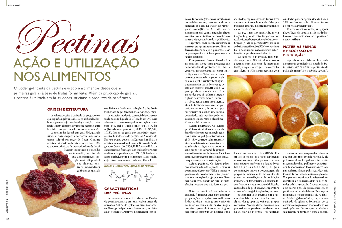 Pectinas aditivos e ingredientes 365 - 36 ADITIVOS & INGREDIENTES ...