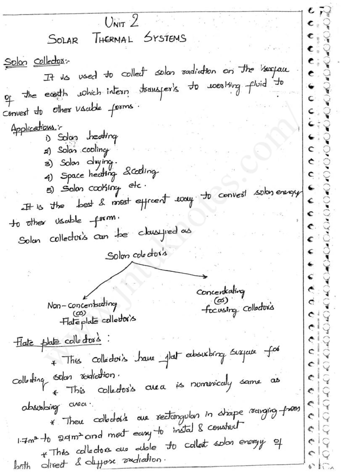UNIT-1 - IMPORTANT NOTES - RENEWABLE ENERGY SOURCES Branch & Year:III ...
