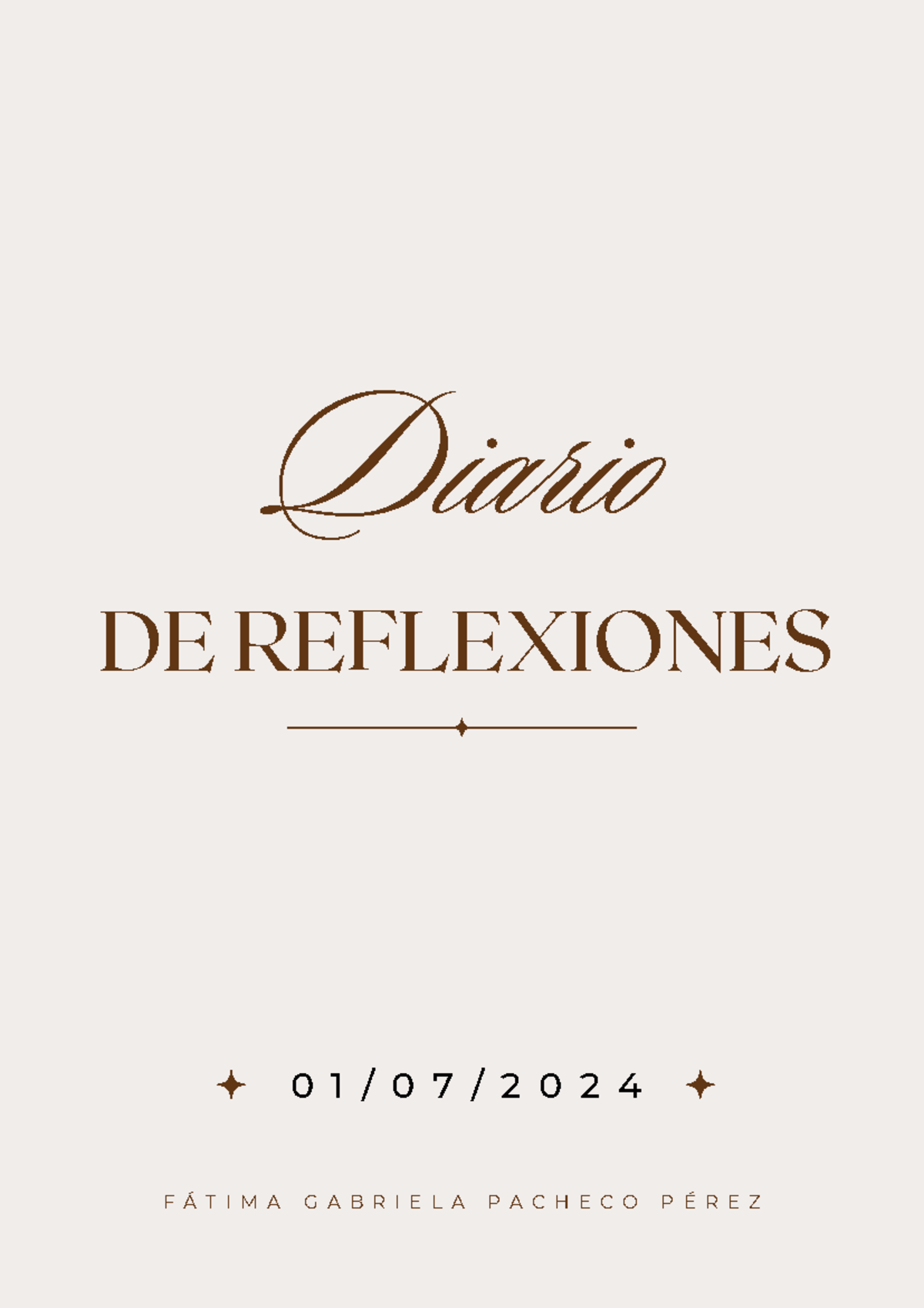Unidad 5 FGPP - Diario de Reflexiones - Empatia para resolver - Diario DE REFLEXIONES 0 1 / 0 7 ...