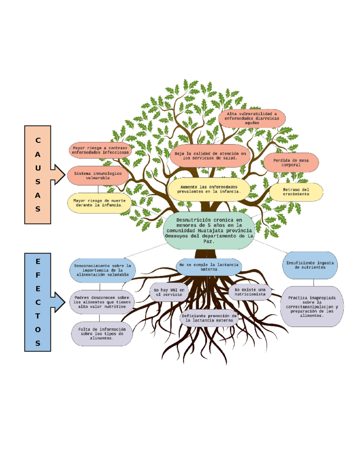 Árbol de problemas - Alta vulnerabilidad a enfermedades diarreicas ...