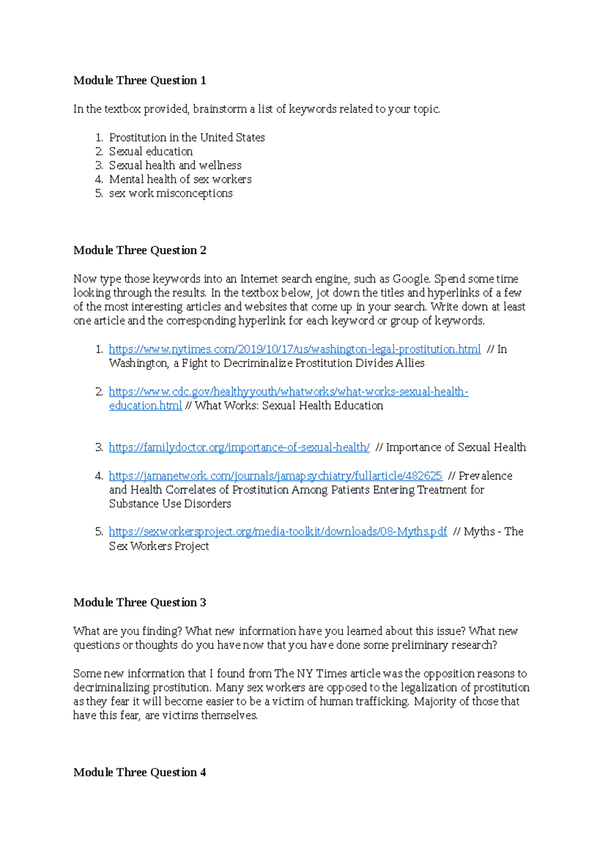 SCS 200 Applied Social Sciences-3 - Module Three Question 1 In the textbox provided, brainstorm ...