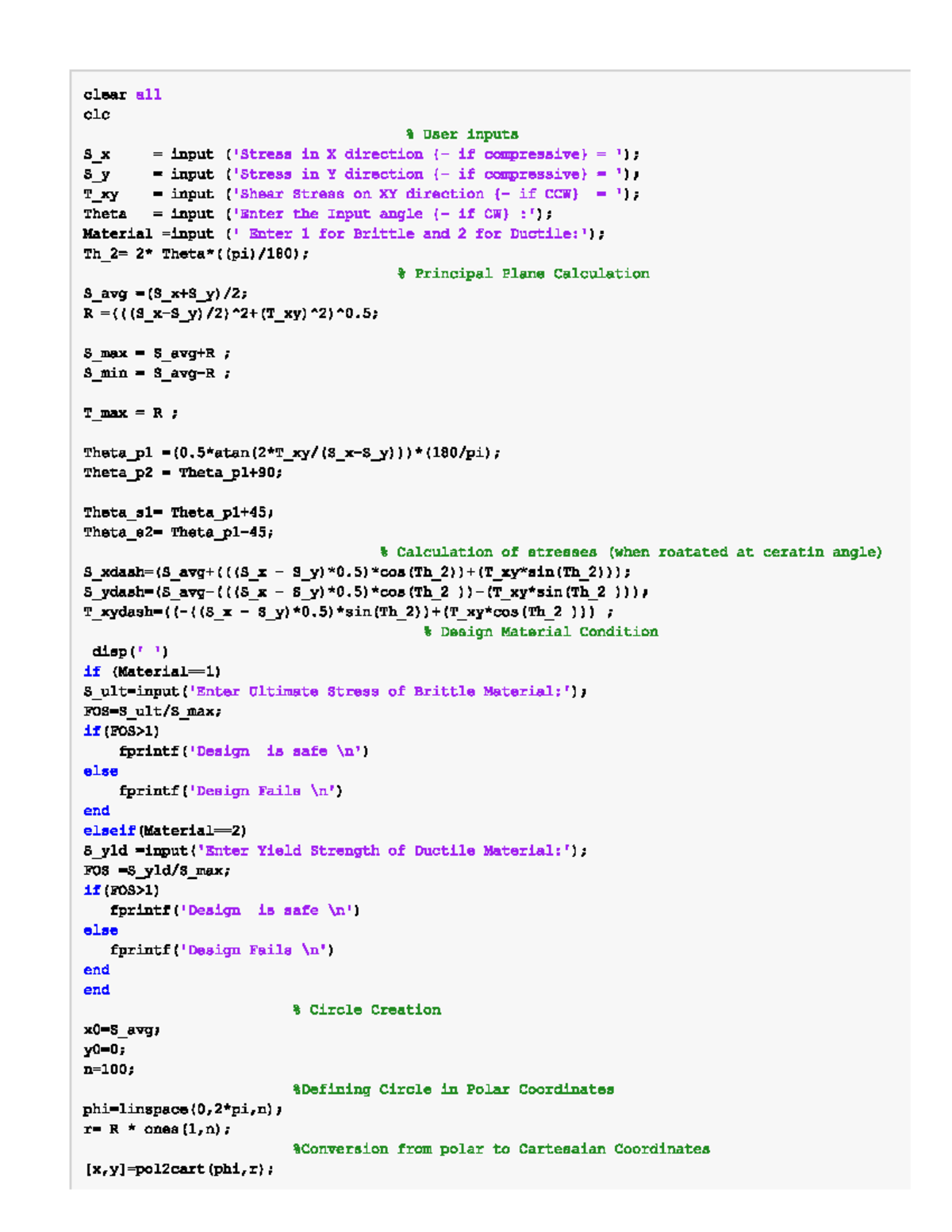 Group 1 code - Nill - Mechanics of Material - Studocu