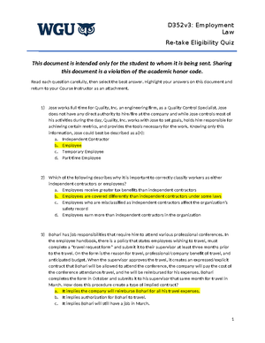 Study Guide D352 - Section 1. Concept Your Notes Describe the three (3 ...