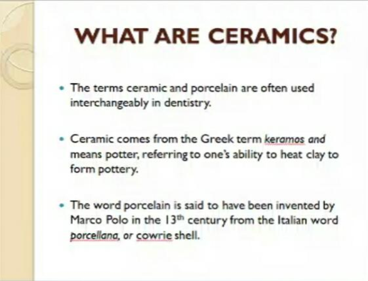 Ceramics ~1 - Lecture - BDS - Studocu