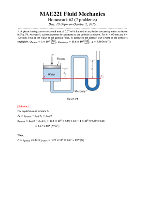 1 - MECH - ME 301- Mechanical Systems I Lecture 1 : Introduction to ...
