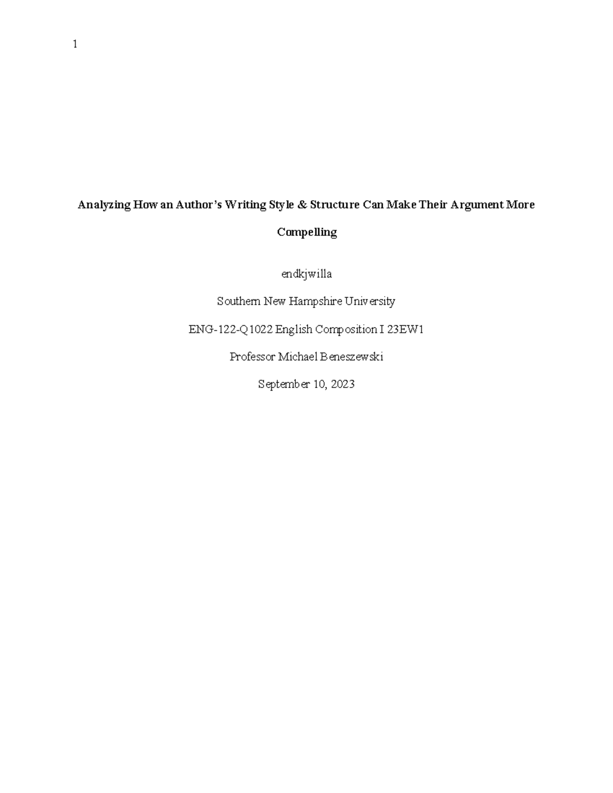 Analyzing How an Author’s Writing Structure Can Make Their Argument ...