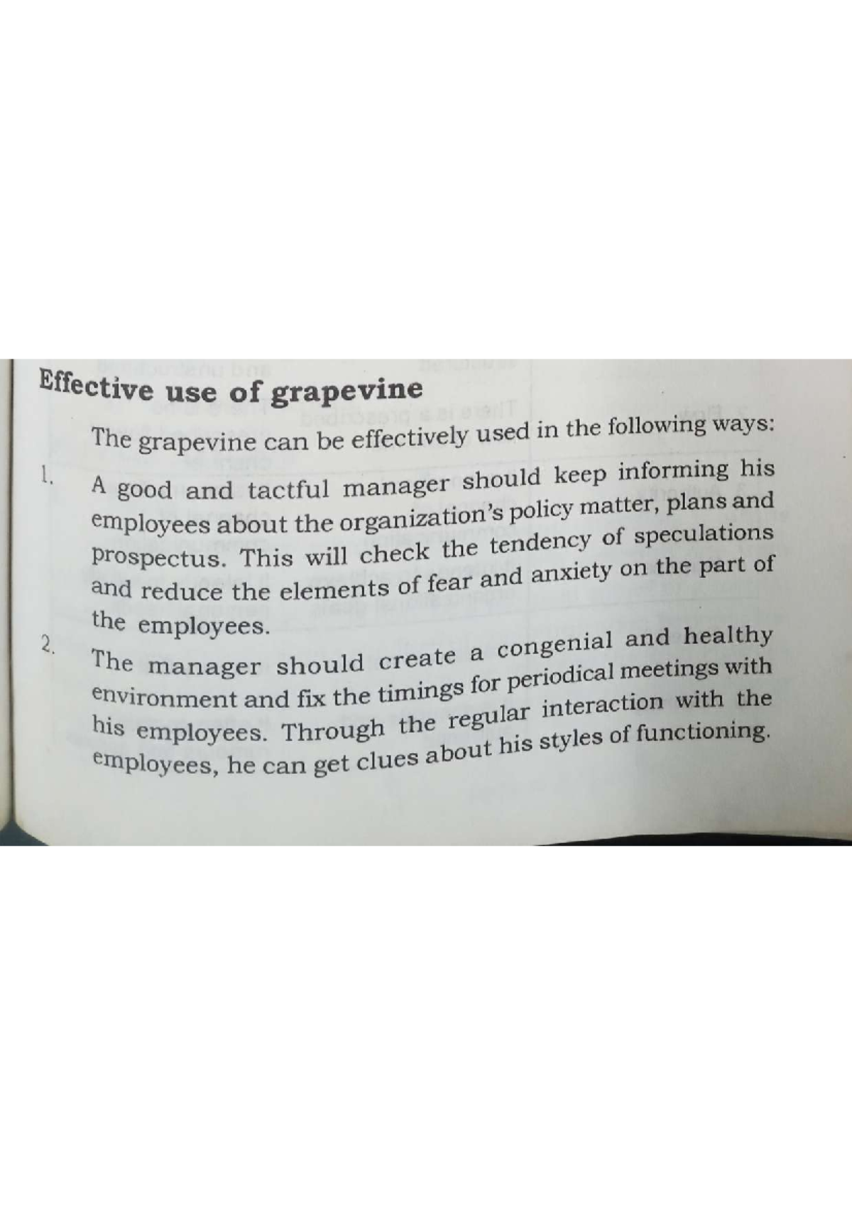 Effective uses of Grapevine - Business Communication And Management ...